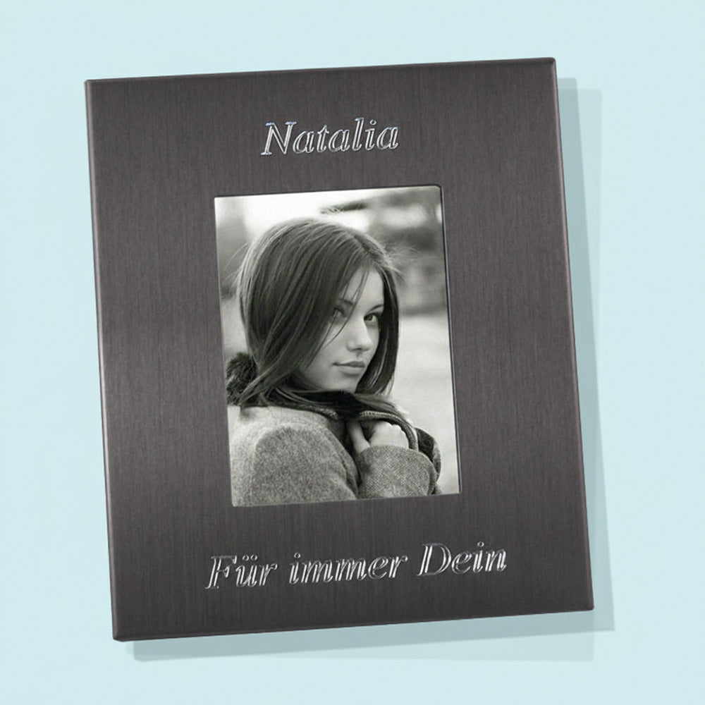 Passfoto Bilderrahmen mit GRAVUR | Mini Fotorahmen – diamandi